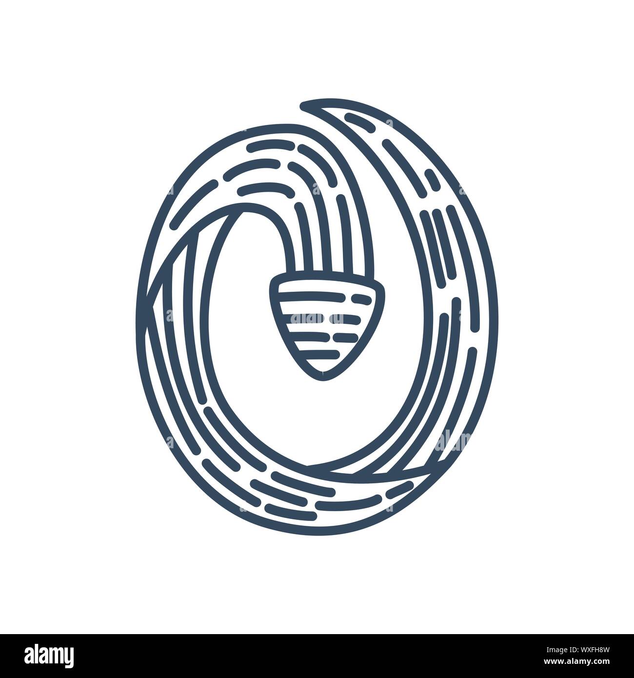 circle guide Way Arrow Direction collection Vector outline Stock Vector ...