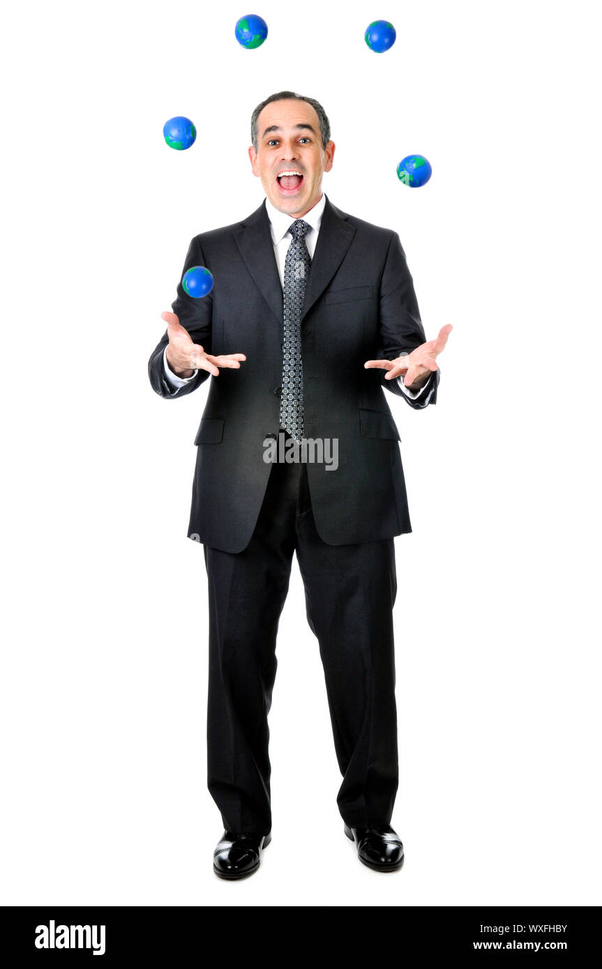 Businessman juggling with balls hi-res stock photography and images - Alamy