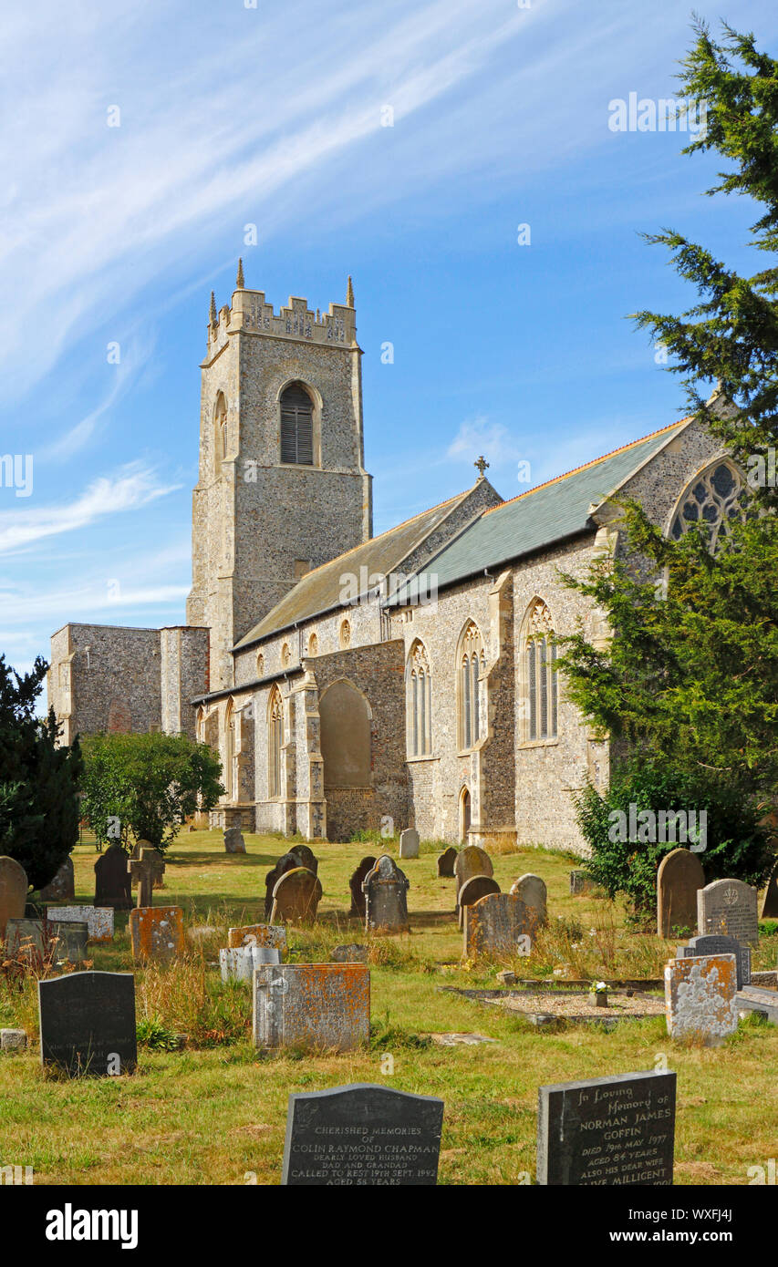 A view of the parish Church of the Holy Trinity at Ingham, Norfolk ...