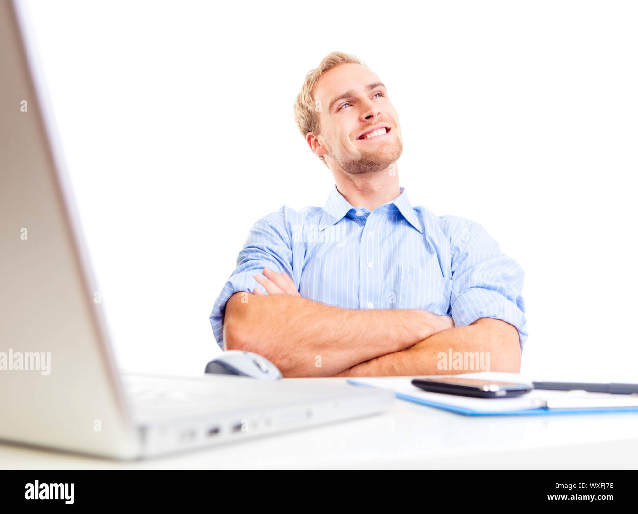 Sitting leaning back daydreaming hi-res stock photography and images ...