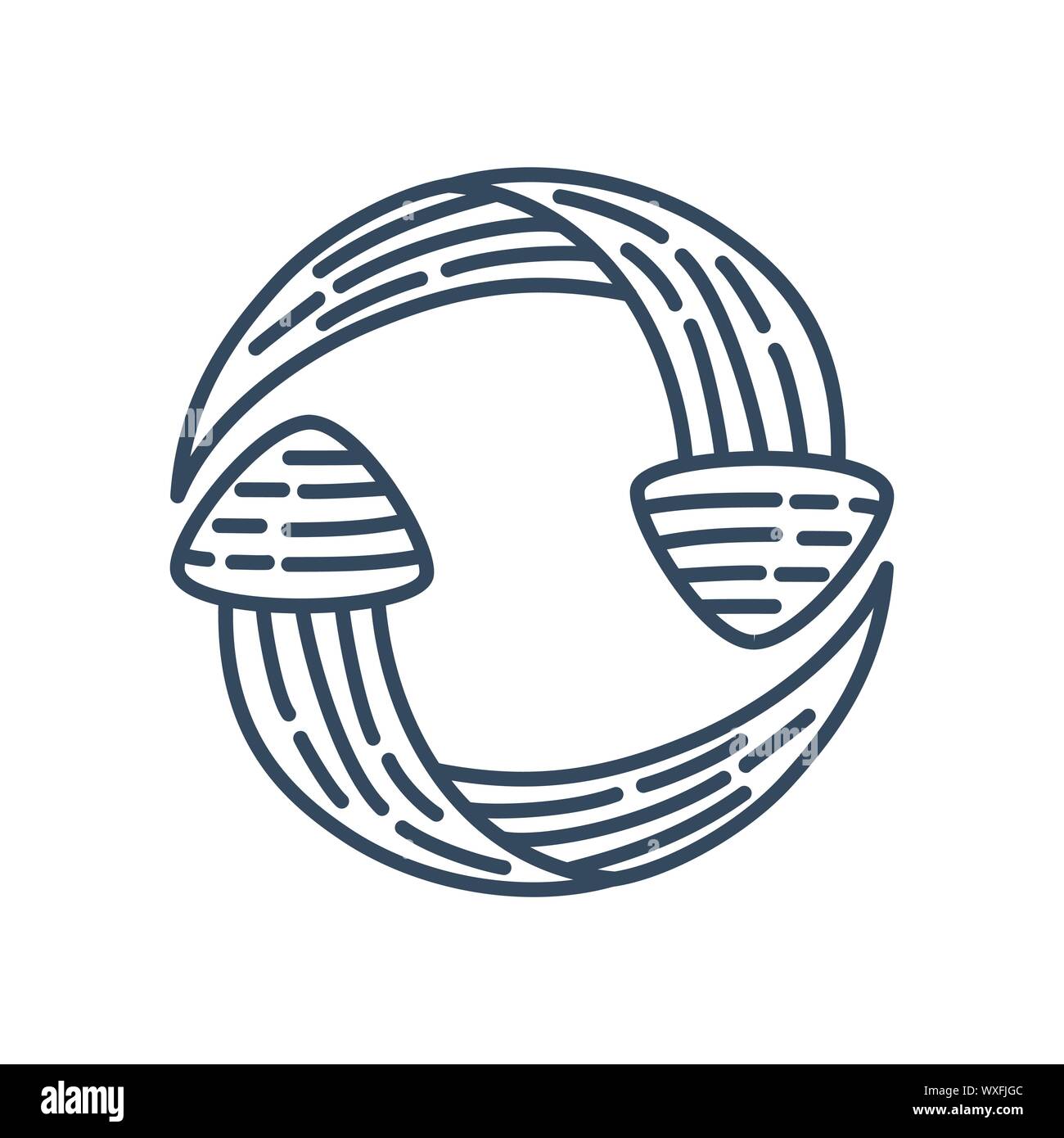 Rotation exchange Arrow Direction collection Vector outline Stock ...