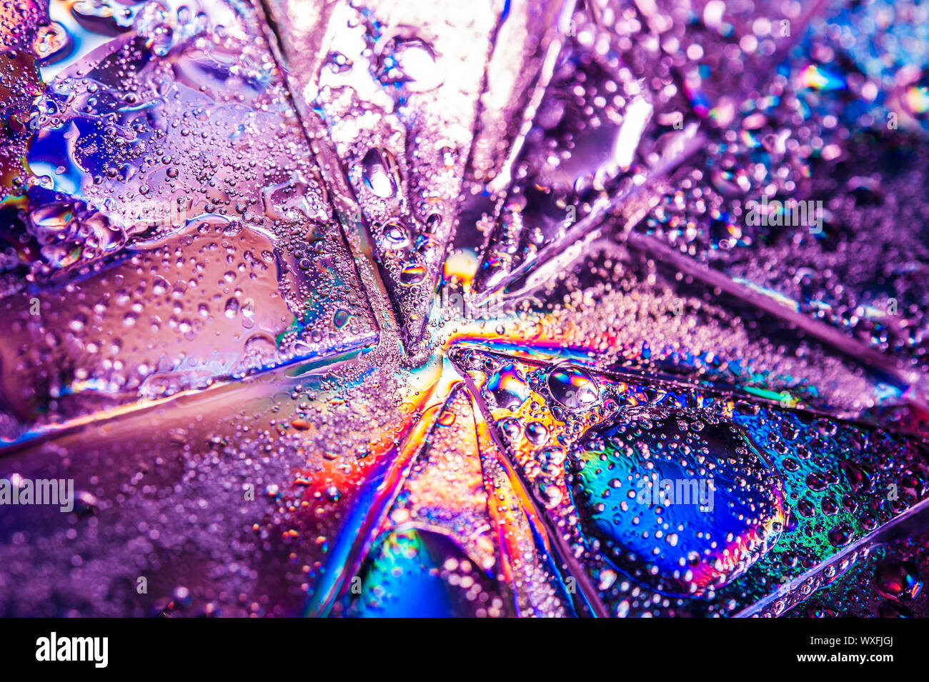 Purple Shattered Glass Background