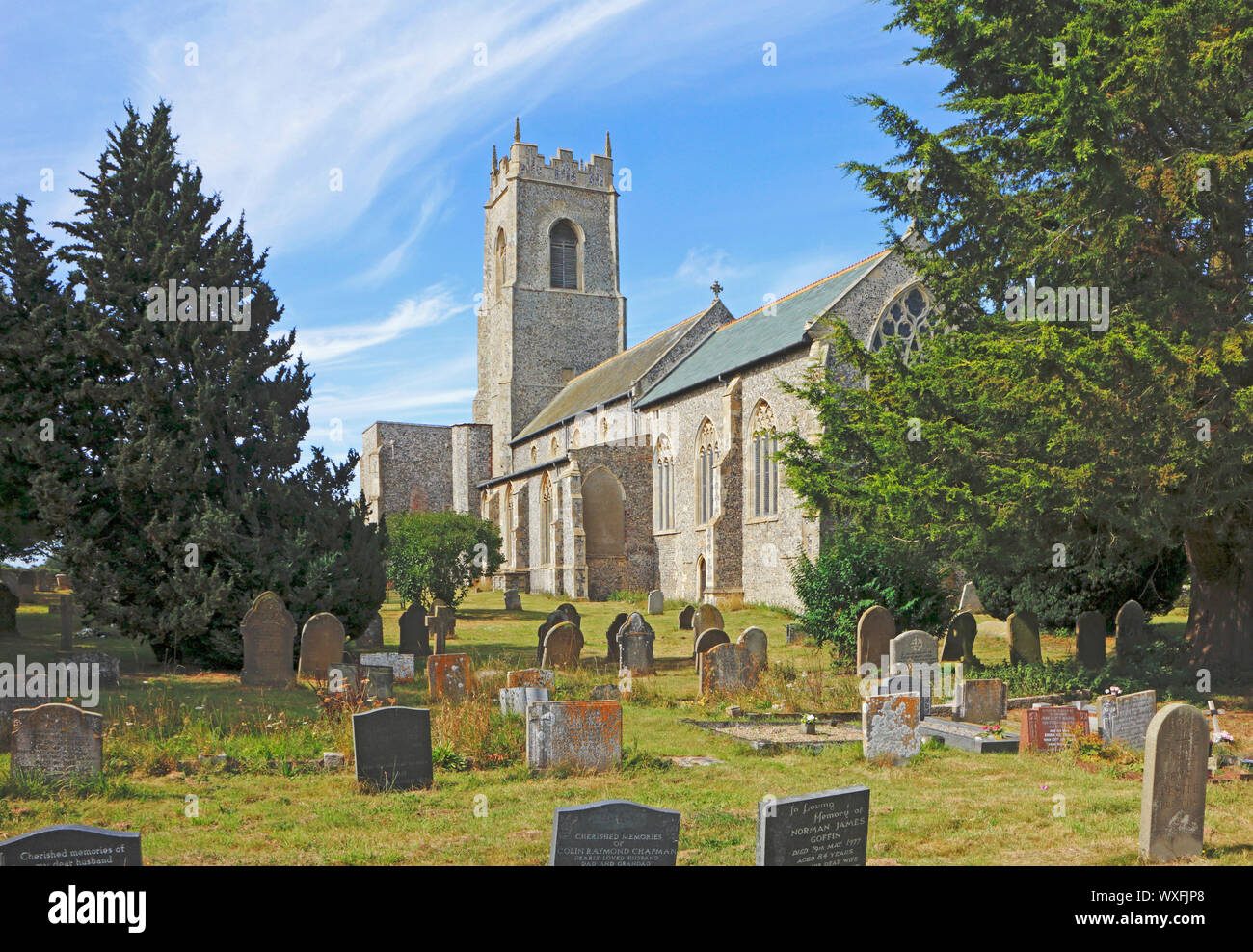 A view of the parish Church of the Holy Trinity at Ingham, Norfolk ...
