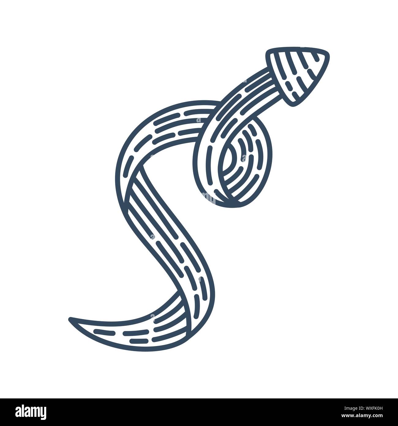 Wave Arrow Direction collection Vector outline Stock Vector Image & Art ...