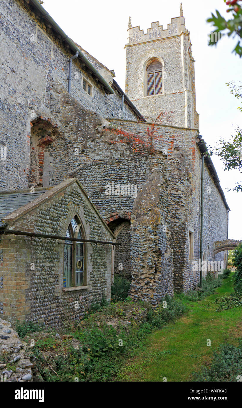 Details of the remains of a Trinitarian Priory at the north wall of the ...