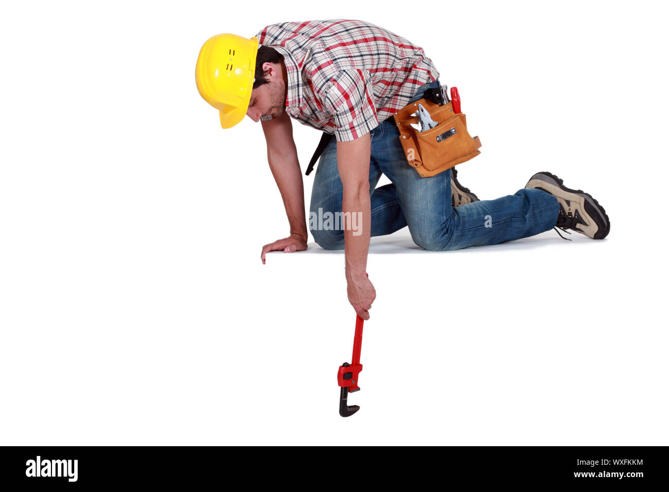 Reaching for tool Cut Out Stock Images & Pictures - Alamy