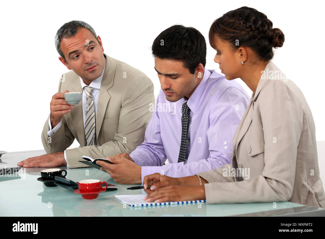 Bank president interview hi-res stock photography and images - Alamy