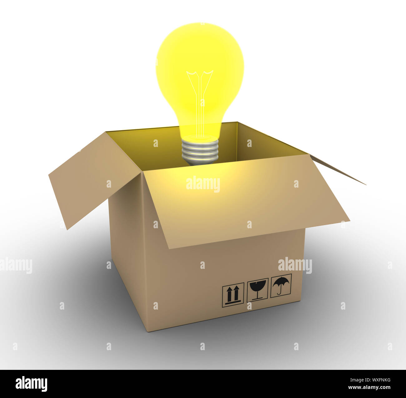 Light coming out of box hi-res stock photography and images - Alamy