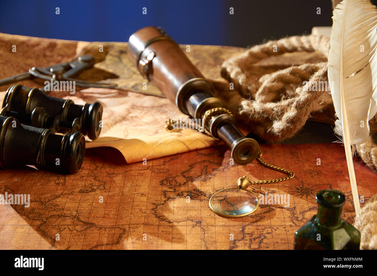 Vintage america map hi-res stock photography and images - Alamy