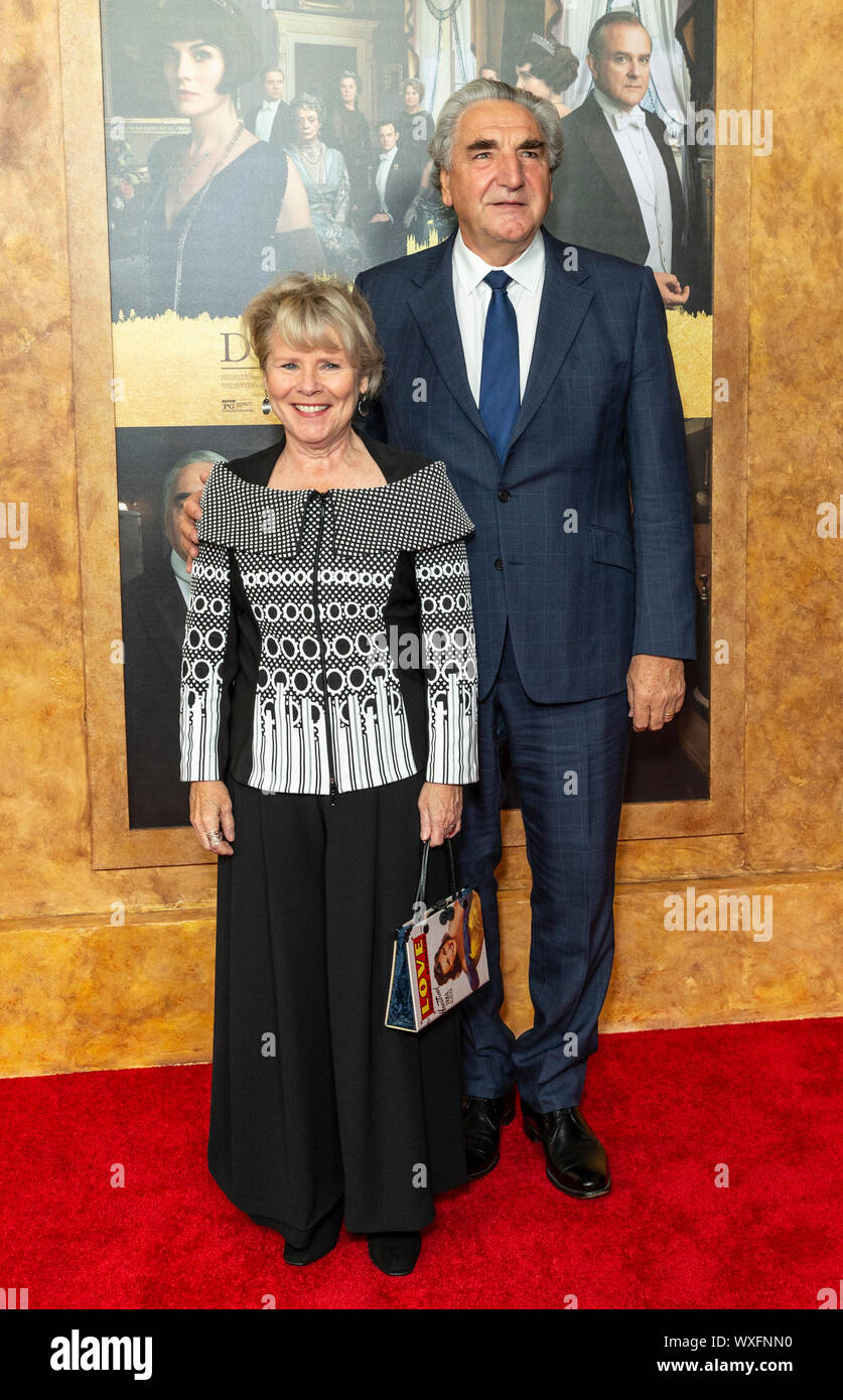 New York, NY - September 16, 2019: Imelda Staunton and Jim Carter ...