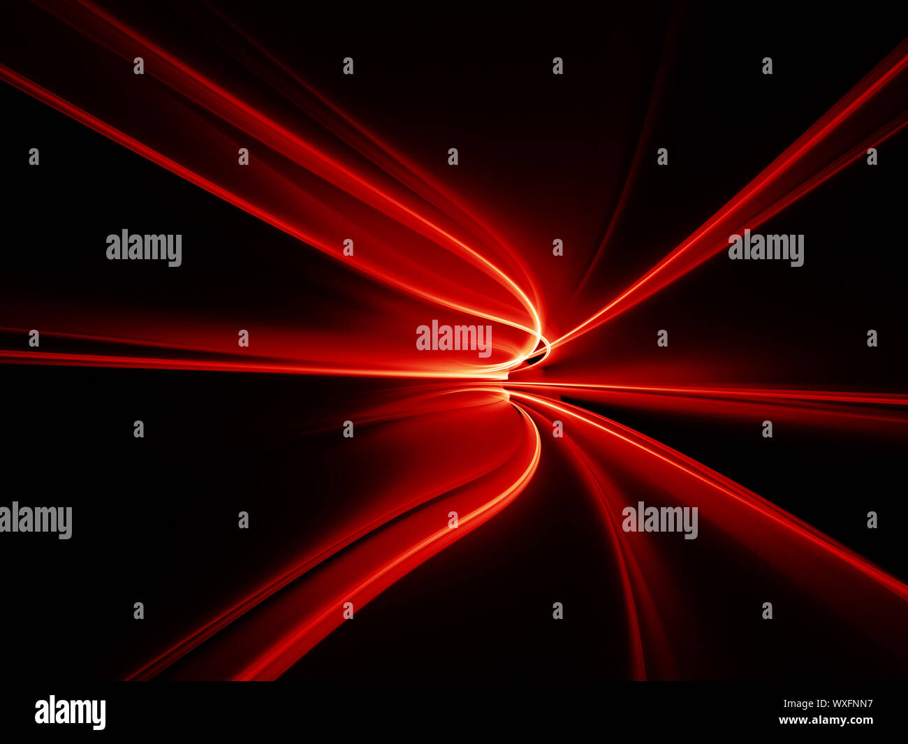 Backdrop of motion trails in perspective on the subject of science and ...