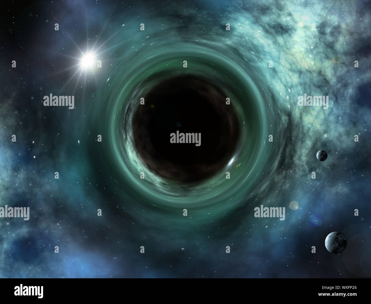An image of a nice space singularity black hole Stock Photo - Alamy
