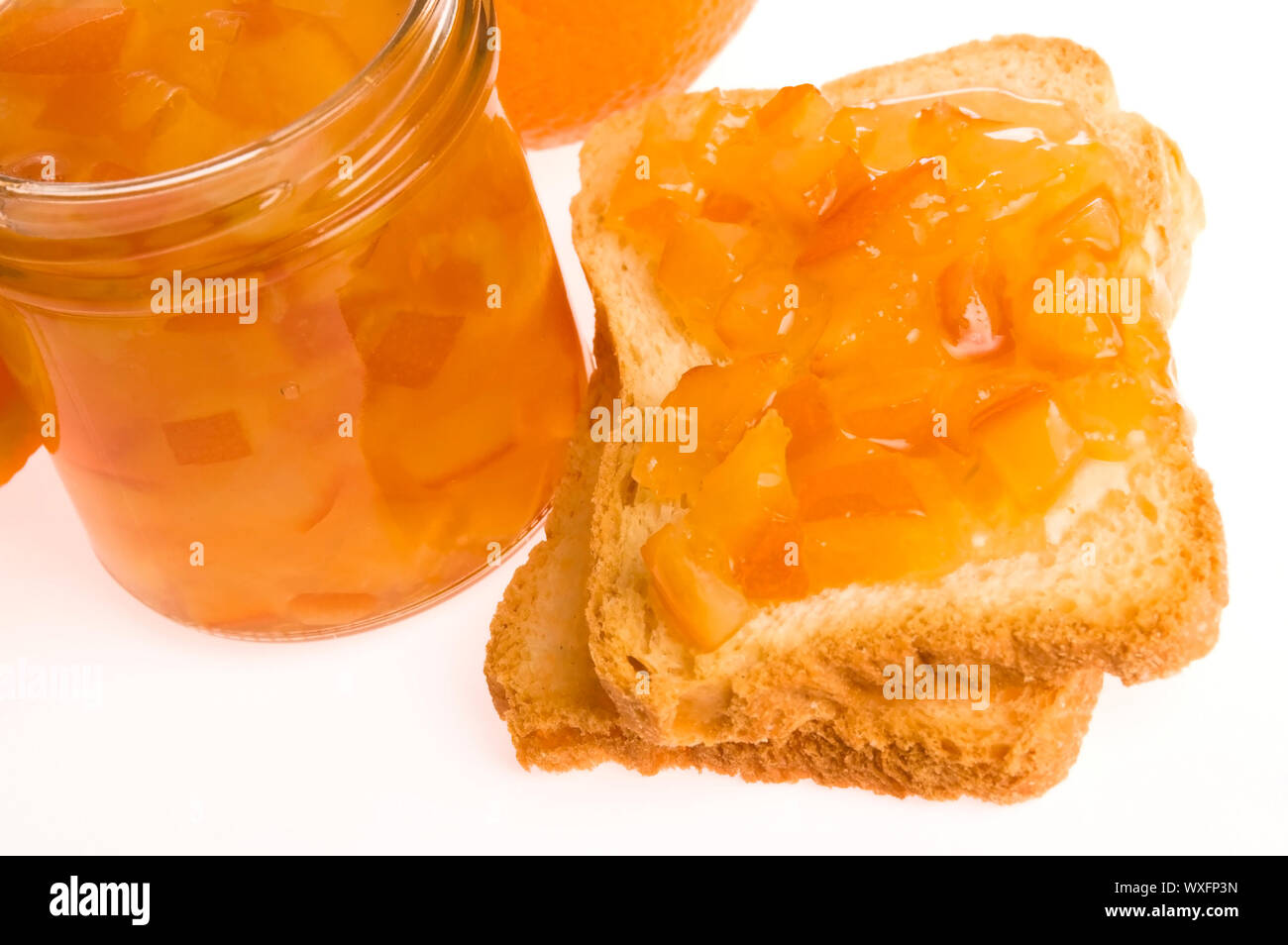 Homemade orange Jam Stock Photo - Alamy