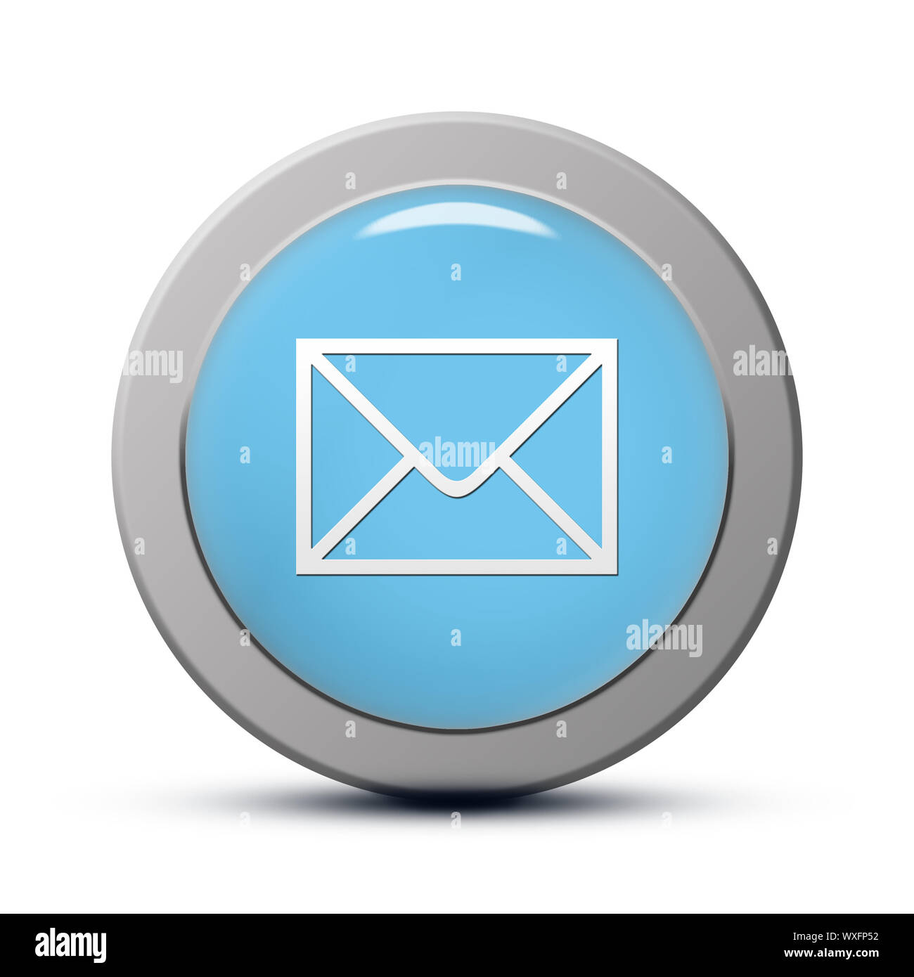 Email blue round web Cut Out Stock Images & Pictures - Alamy