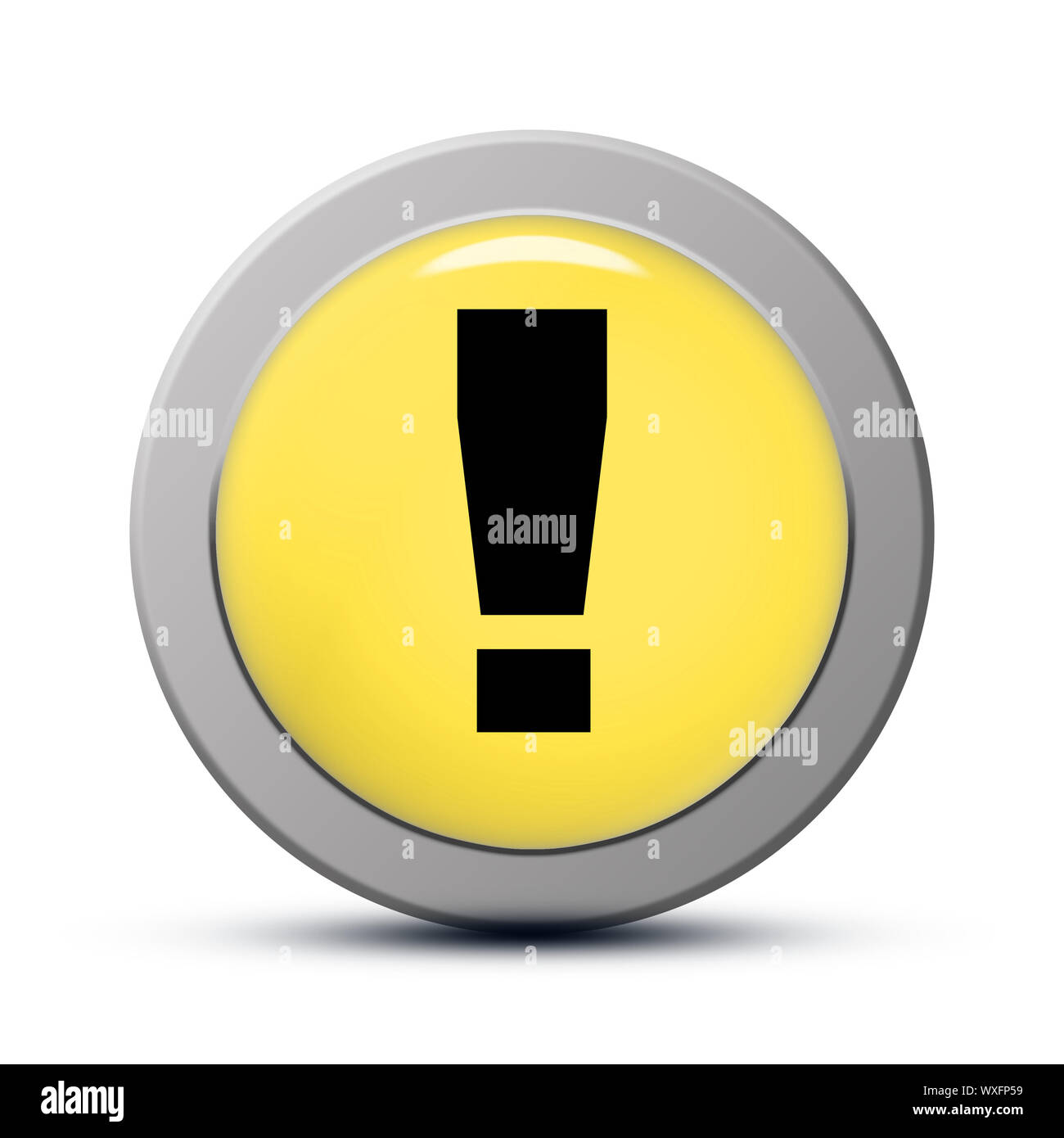 Yellow warning sign icon exclamation Cut Out Stock Images & Pictures ...