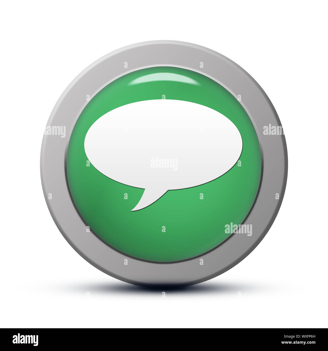 green round Icon series : chat button Stock Photo - Alamy