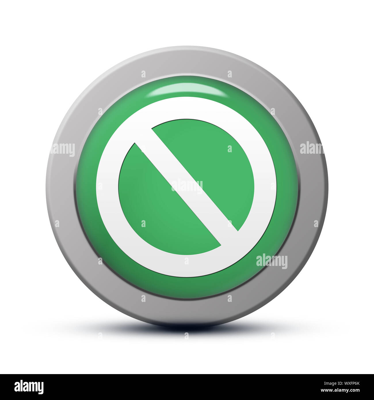 green round Icon series : Access denied button Stock Photo - Alamy