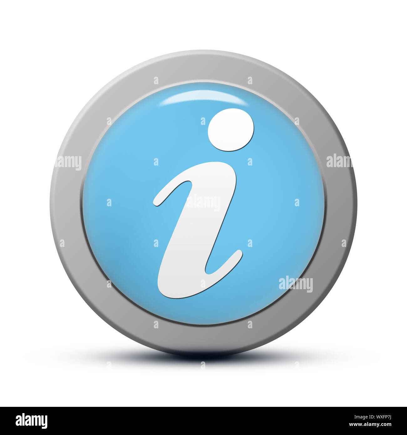 blue round Icon series : Info button Stock Photo - Alamy