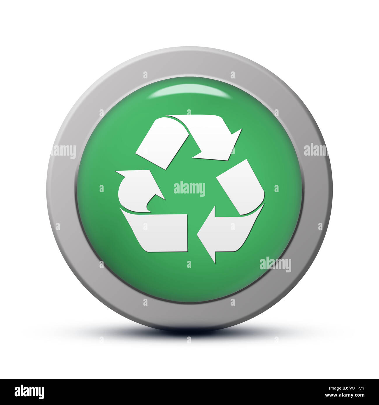 green round Icon series : recycle button Stock Photo - Alamy