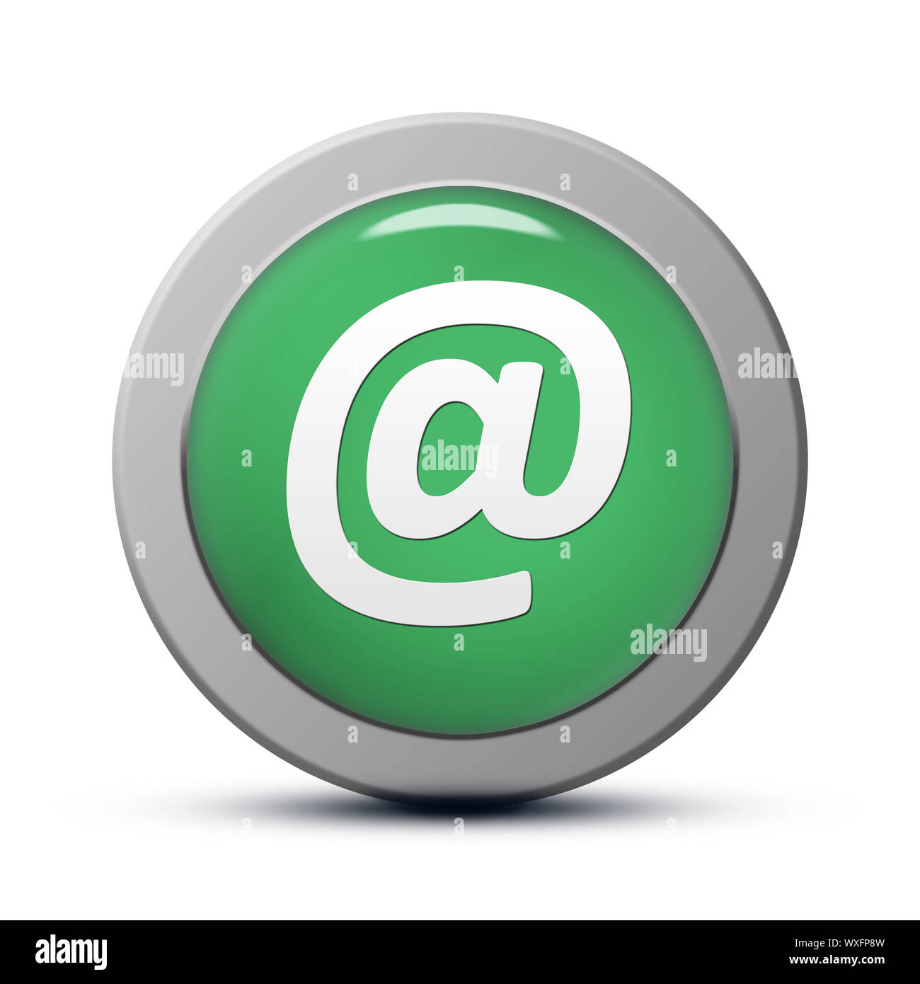 green round Icon series : Email address button Stock Photo - Alamy