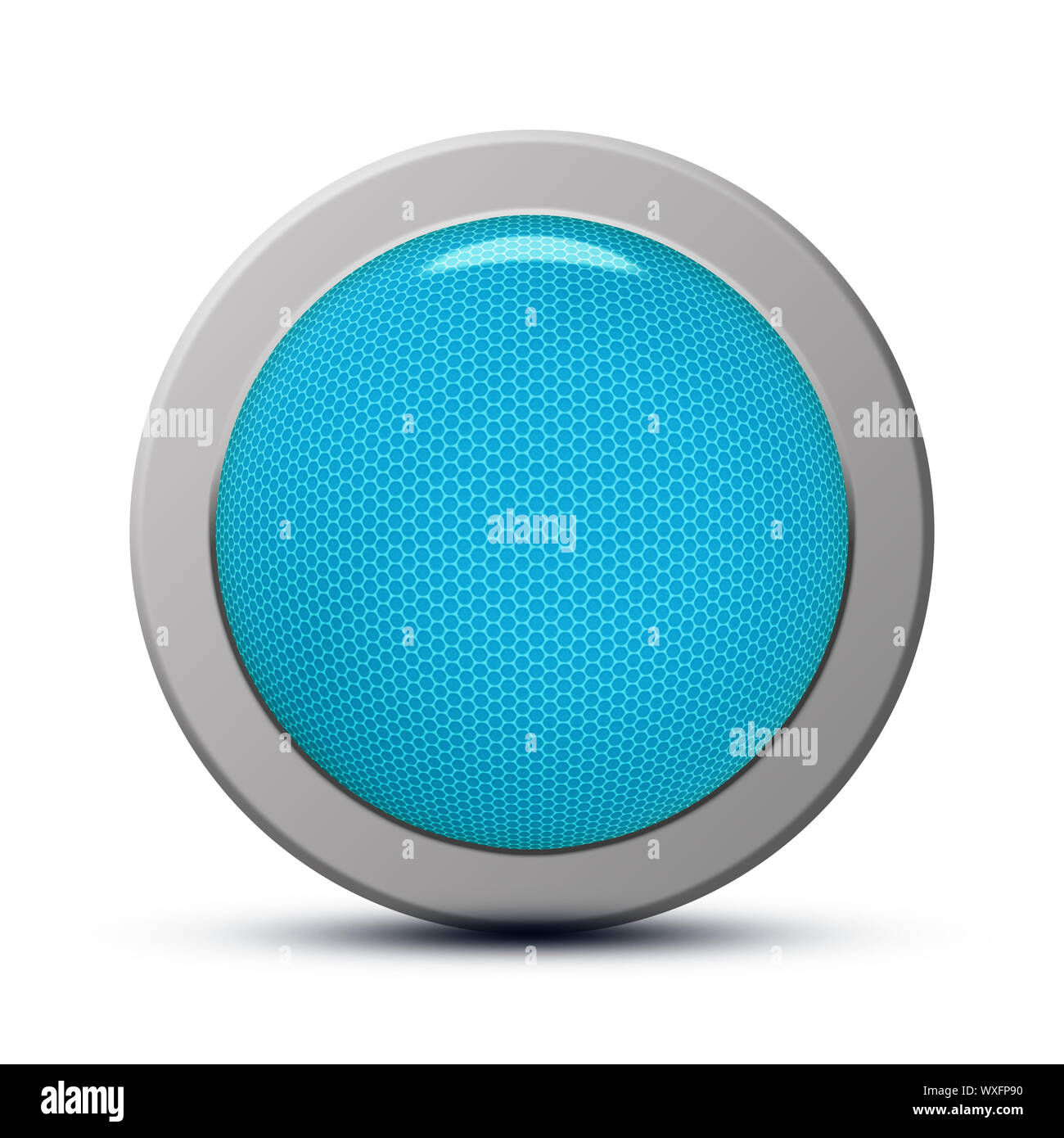 blue round Icon series : clean button Stock Photo - Alamy