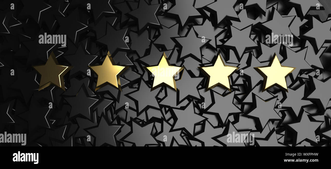 5 Stars Rating Stock Photo - Alamy