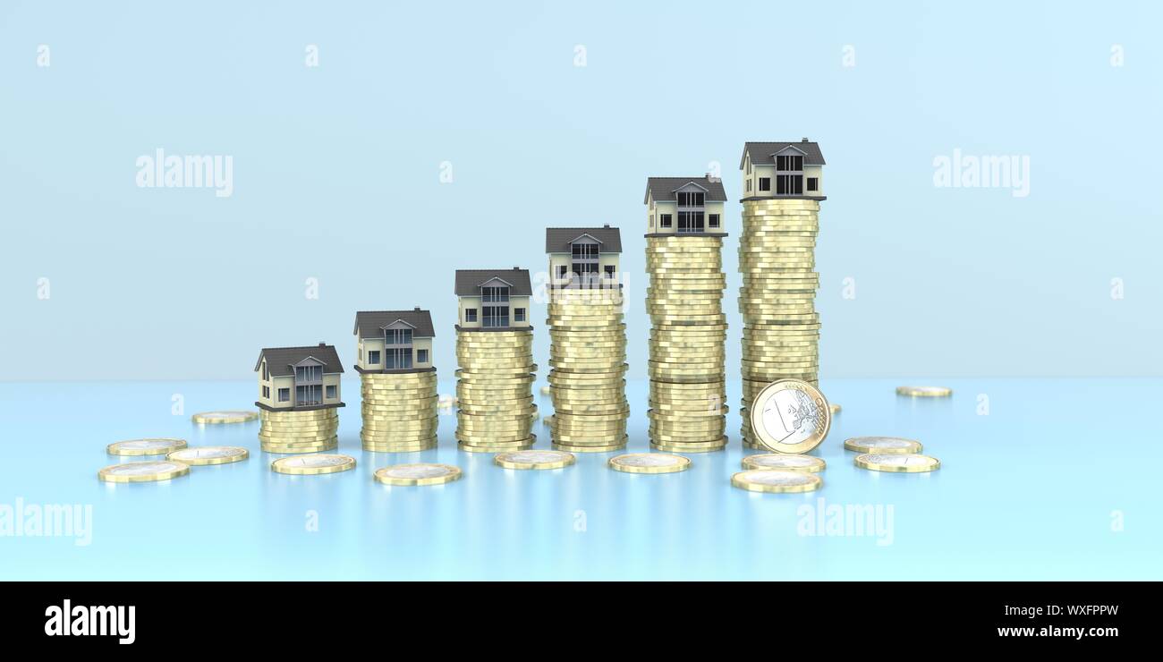 Real Estate Money Growth Chart Stock Photo - Alamy