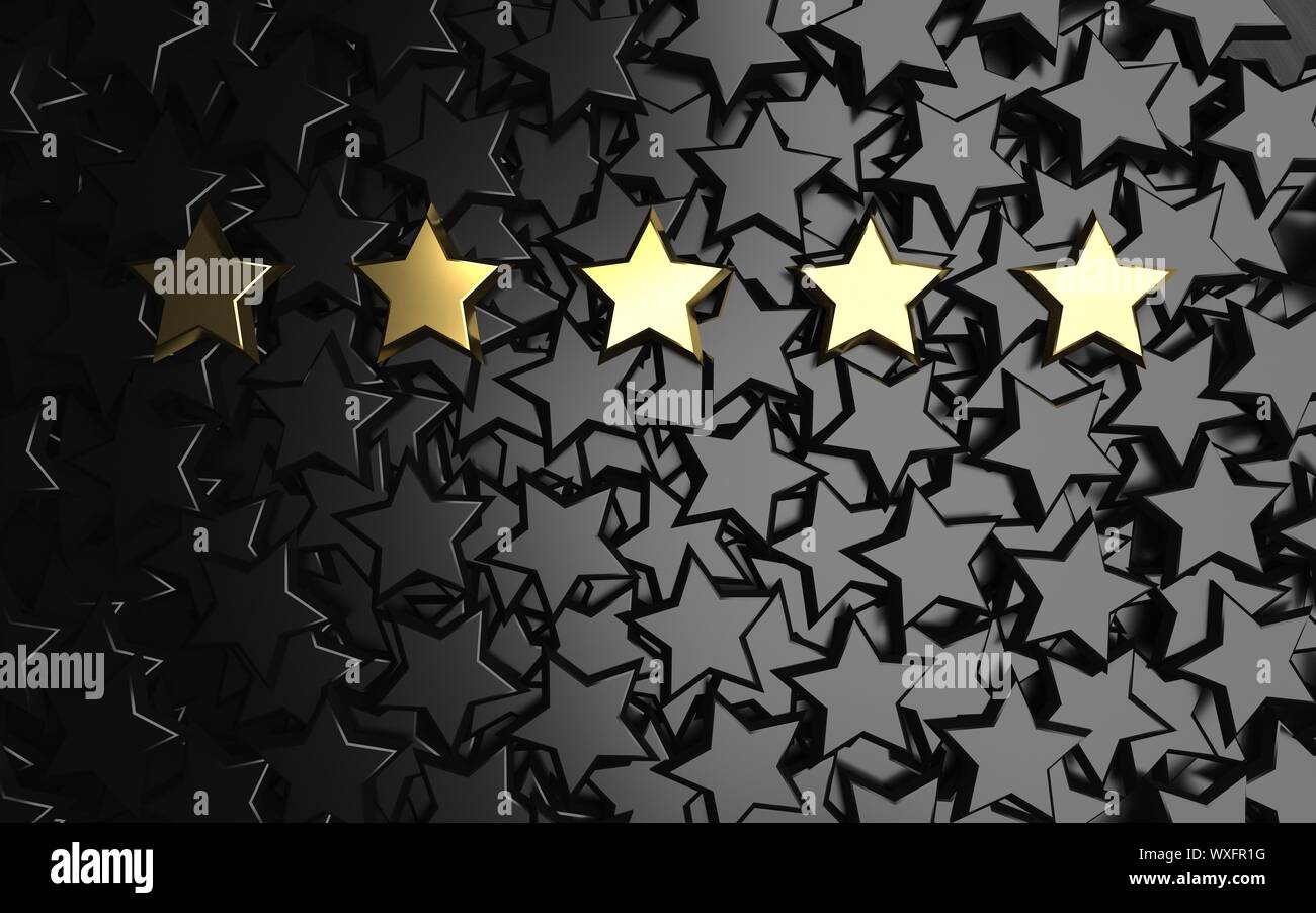 5 Stars Rating Stock Photo - Alamy