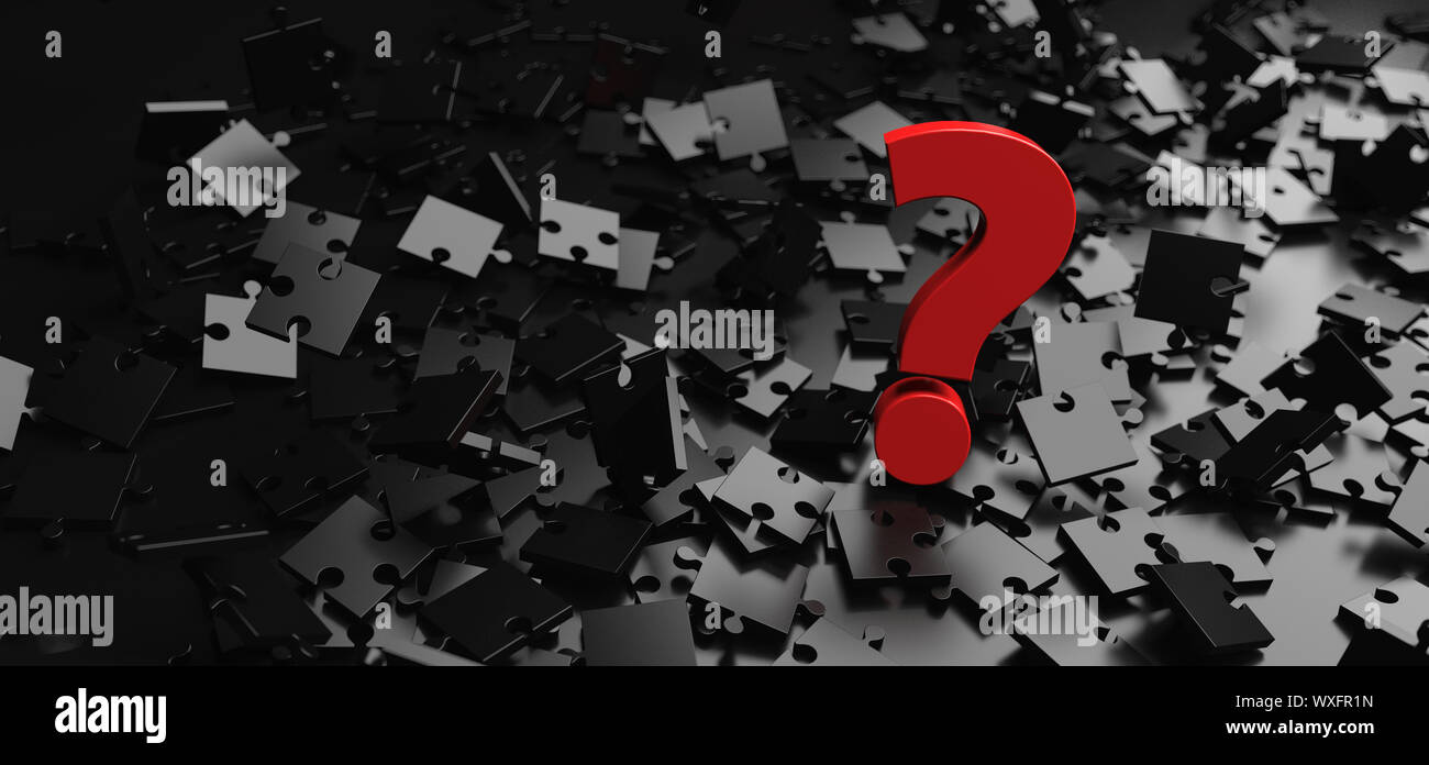 Jigsaw question mark hi-res stock photography and images - Alamy