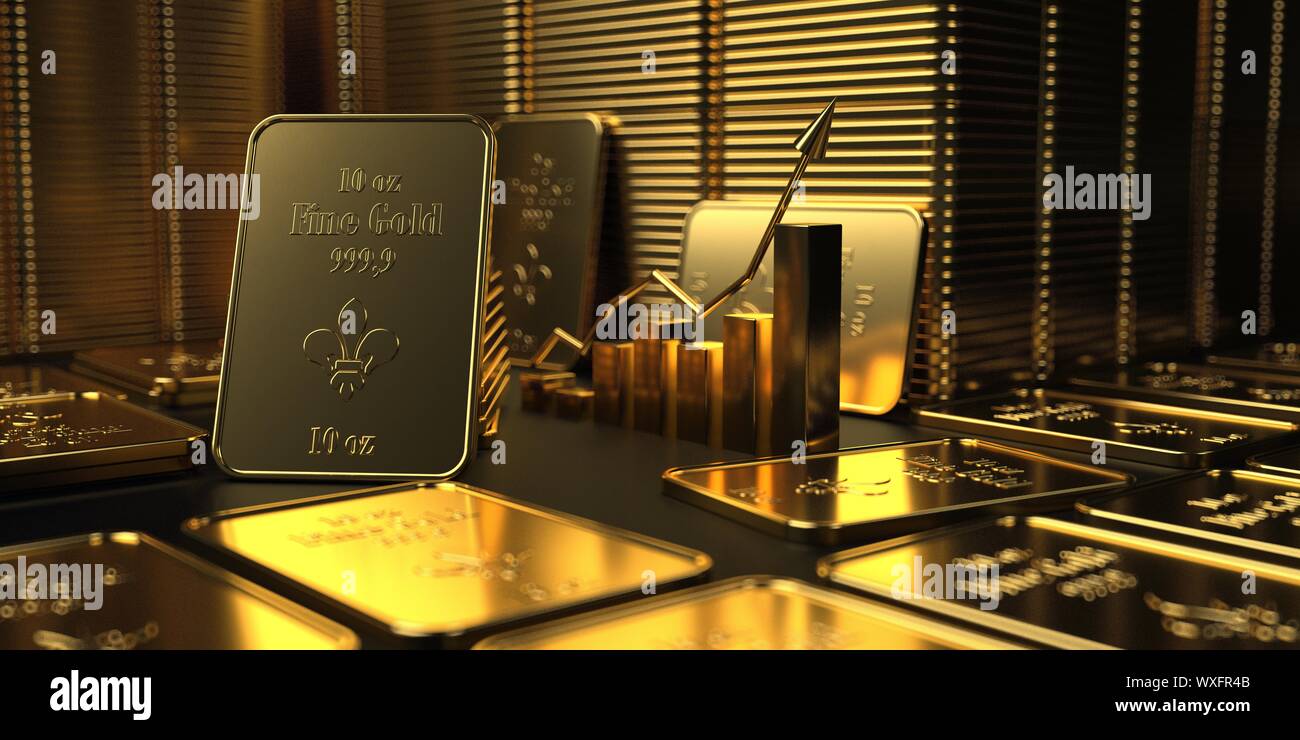Gold price chart hi-res stock photography and images - Alamy