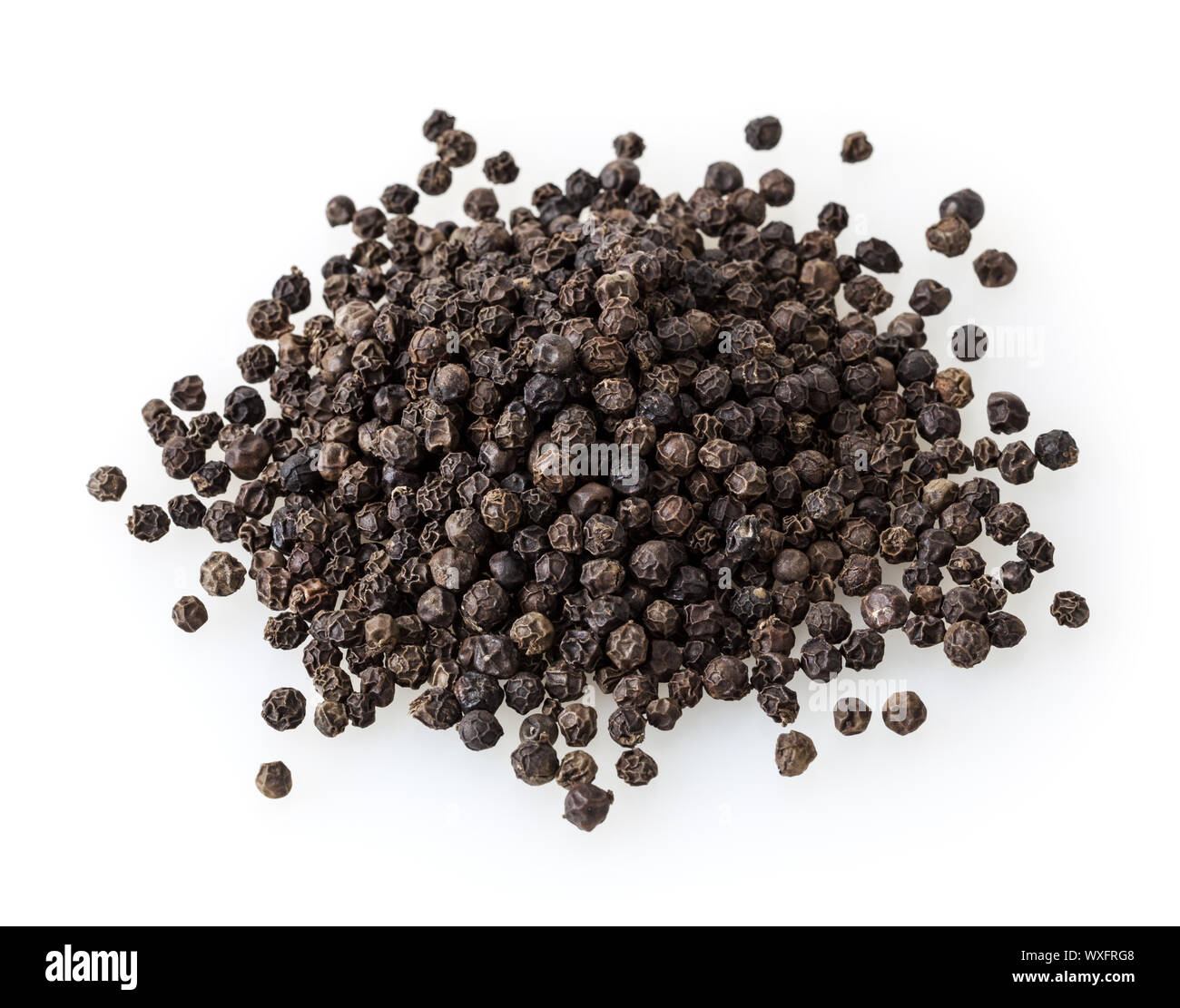 Black peppercorn isolated on white background Stock Photo - Alamy