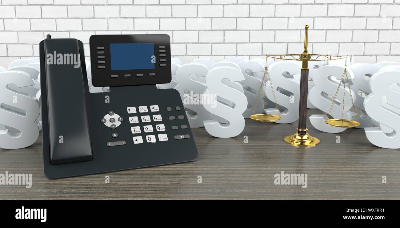 Telephone Legal Advice Stock Photo - Alamy