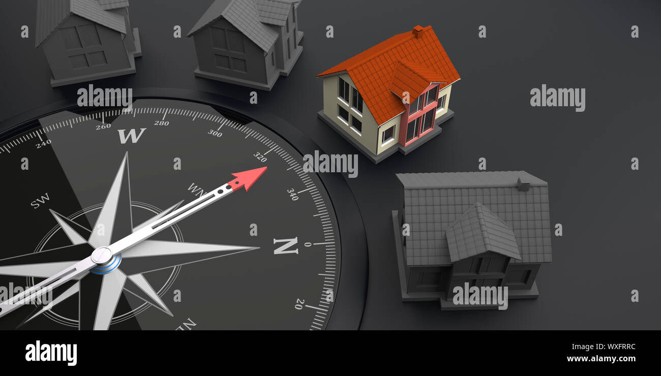 Navigation compass home hi-res stock photography and images - Alamy