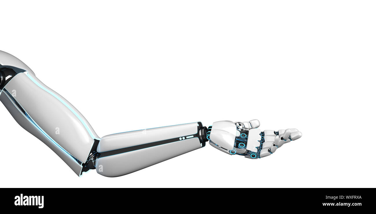 Cyber hand robotic arm gestures hi-res stock photography and images - Alamy