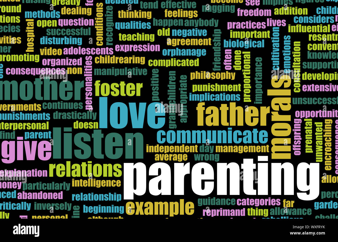 Good Parenting and Practices of Being in a Family Stock Photo - Alamy