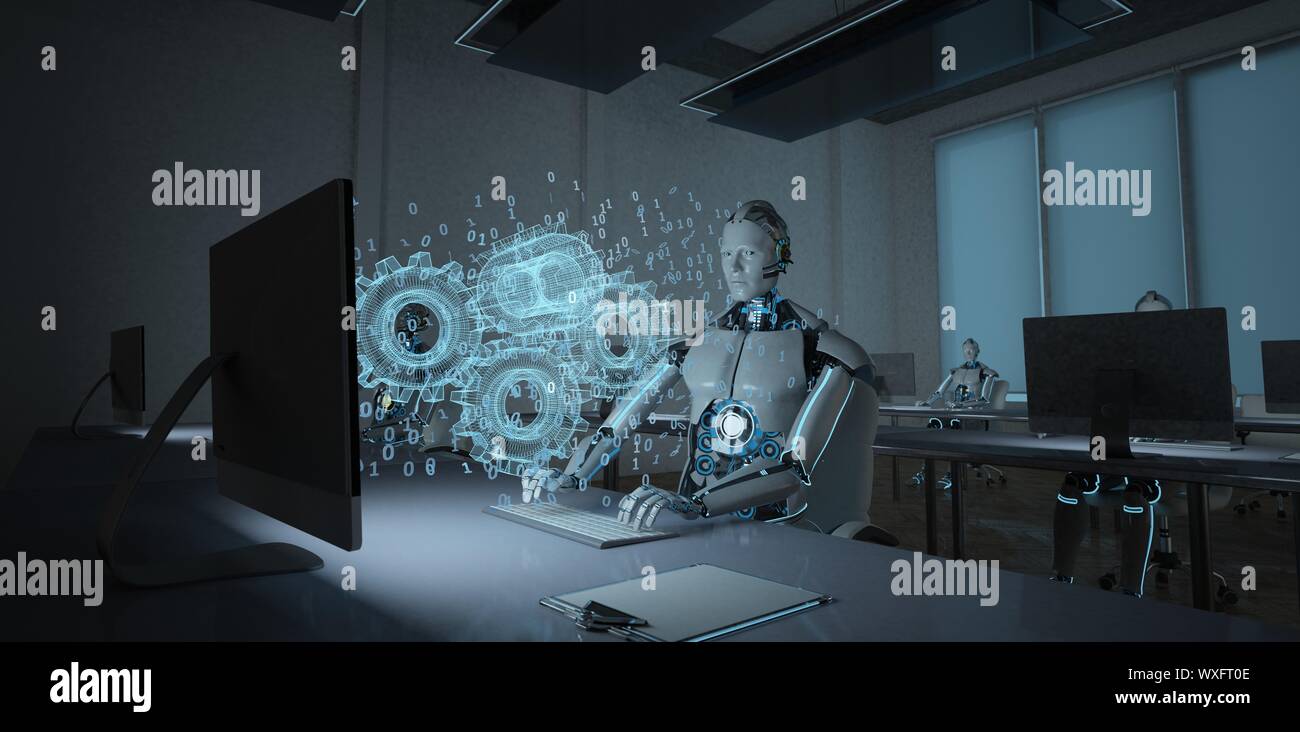 Humanoid Robot Development Engineer Stock Photo - Alamy