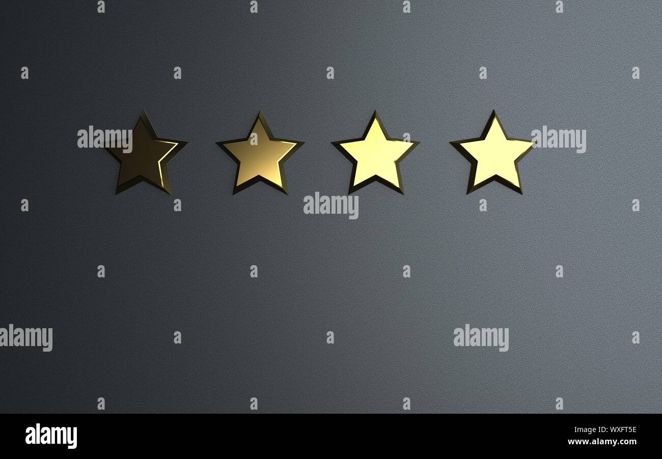 4 Stars Rating Stock Photo - Alamy