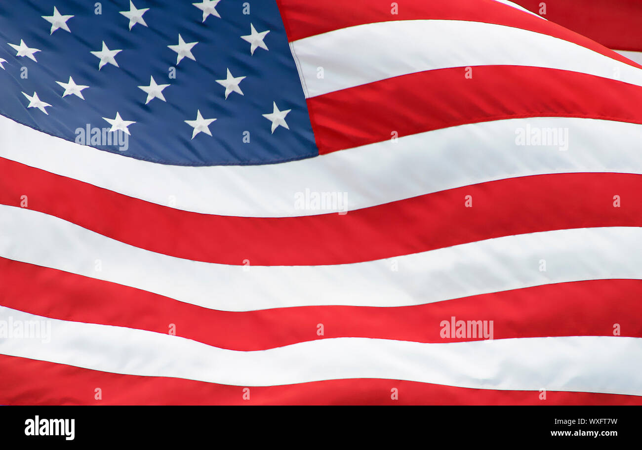 Perfect United States flag captured in natural liight with great flag ...