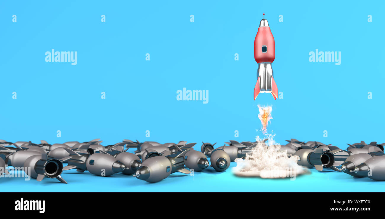 Skyrocket rocket hi-res stock photography and images - Alamy