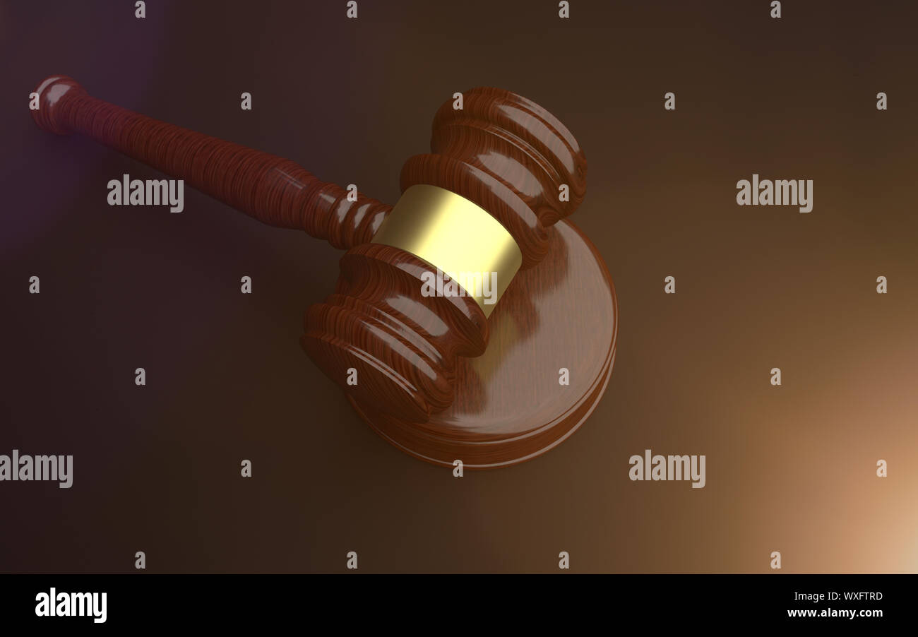 Auctioneers gavel illustration hi-res stock photography and images - Alamy