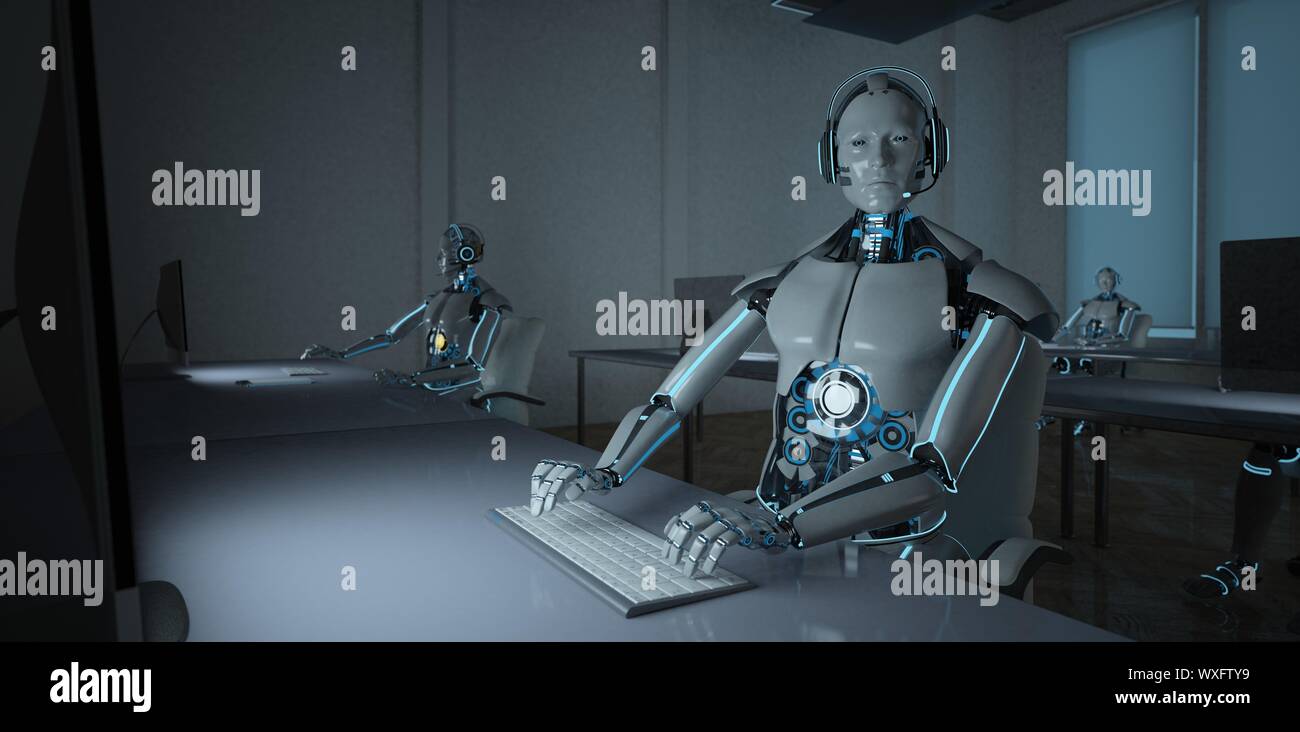 Customer service robot hi-res stock photography and images - Alamy