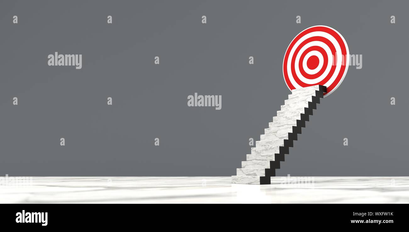 Staircase Red Target Stock Photo - Alamy