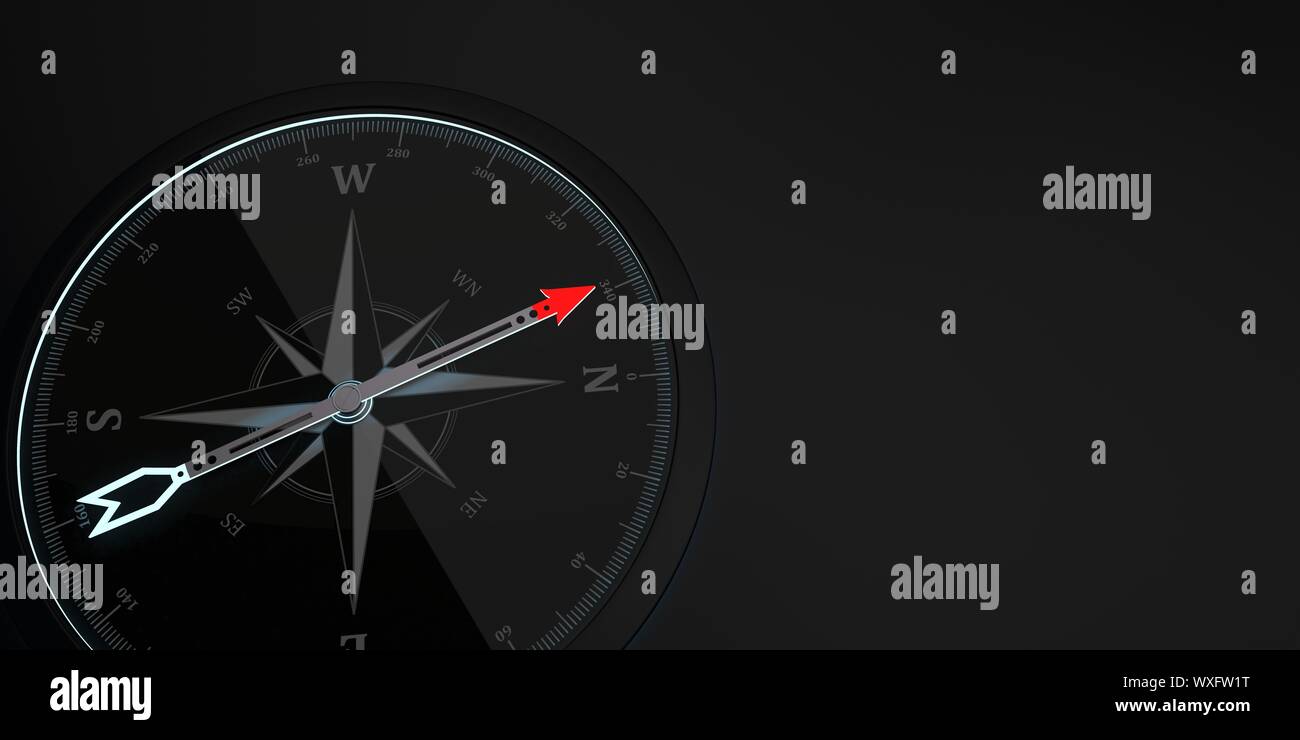 Black compass banner hi-res stock photography and images - Alamy