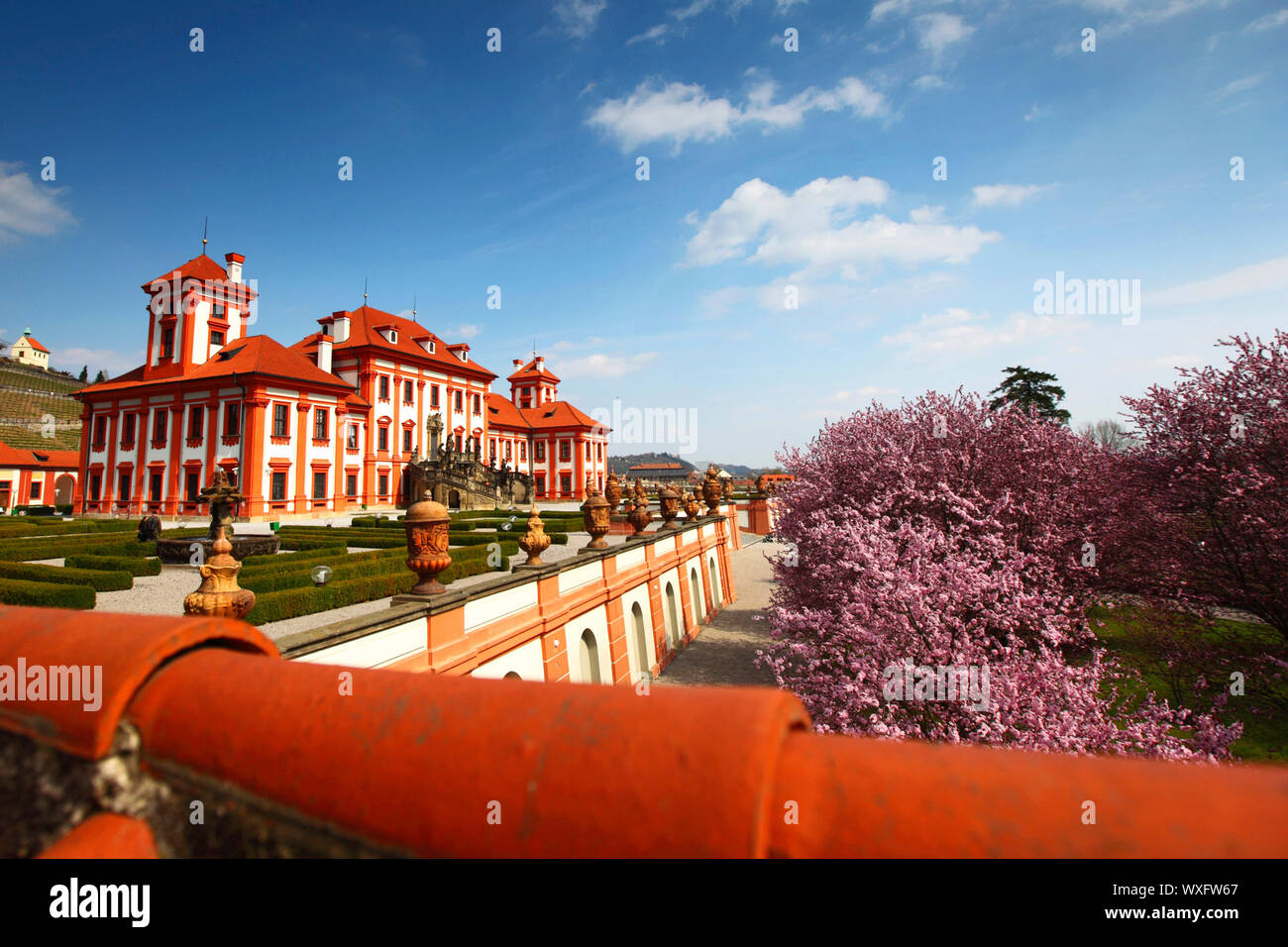 prague troja castle in garden Stock Photo - Alamy