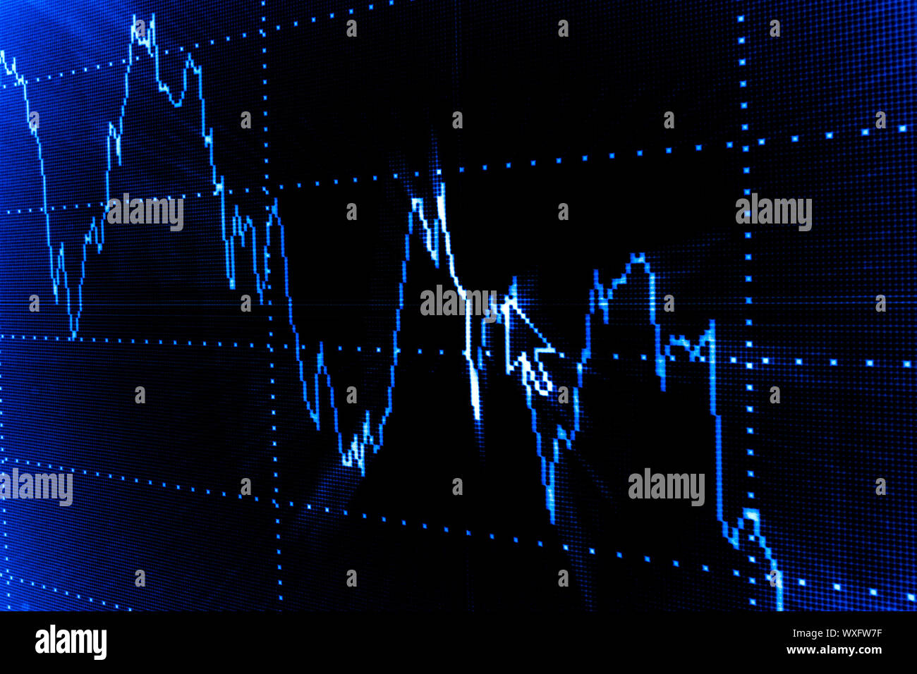 financial graph analyzing abstract business background Stock Photo - Alamy