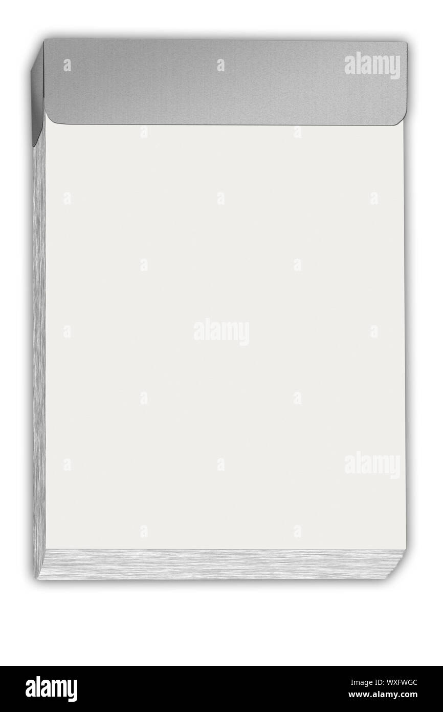 illustration of a blank tear off calendar Stock Photo - Alamy