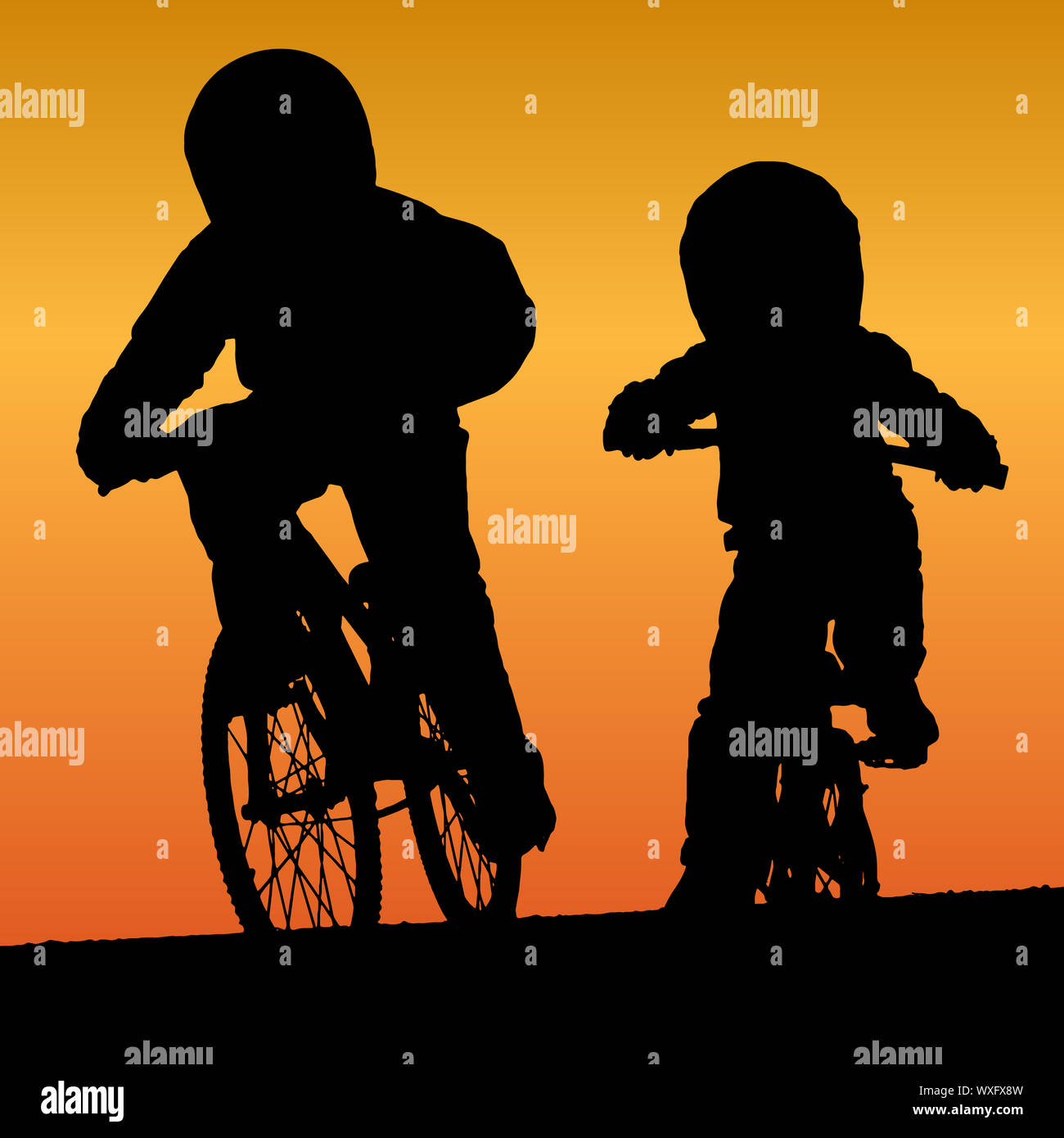 Bmx sunset helmet hi-res stock photography and images - Alamy