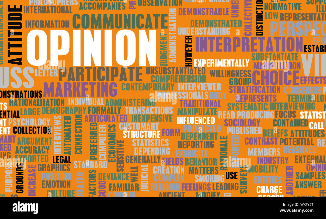 Personal opinion hi-res stock photography and images - Alamy