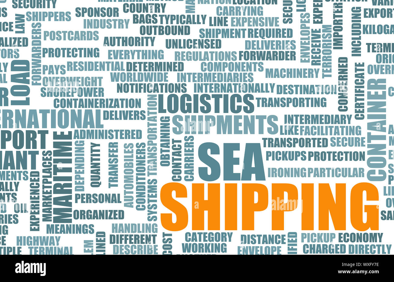 Shipping Industry as a Maritime Business Concept Stock Photo - Alamy
