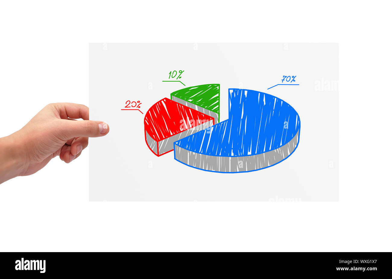 hand holding paper with graph of profit Stock Photo - Alamy